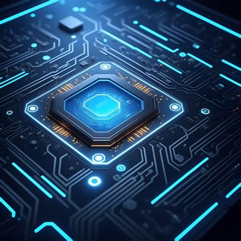 Premium Ai Image Cpu Circuit Motherboard Technology Computer Background