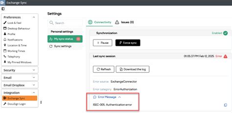 Synchronisation Was Disabled Due To An Authorisation Error Workbooks