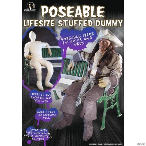 Life Sized Stuffed Dummy Polyester Posable Halloween Decoration