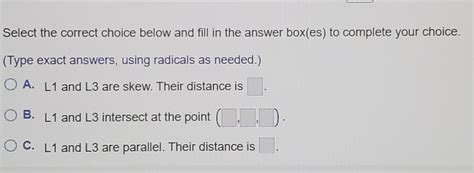 solved given two lines in space either they are parallel