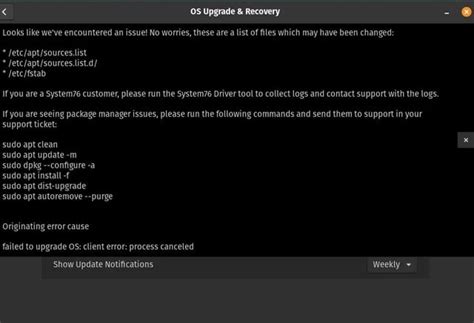 can t update to pop os 22 04 r pop os
