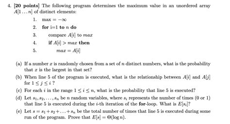 Solved 20 Points The Following Program Determines The