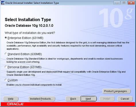 Oracle 10g Installer Disappears Stack Overflow
