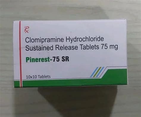 Clomipramine Hydrochloride Sustained Release Tablets Ip Strength 75
