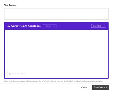 Ai Powered Upmetrics Writing Assistant