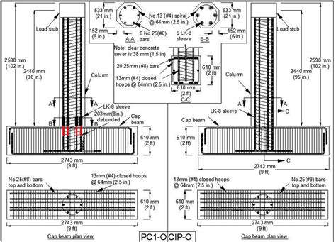 Dimensions And Reinforcement Details Of Original Specimens Download