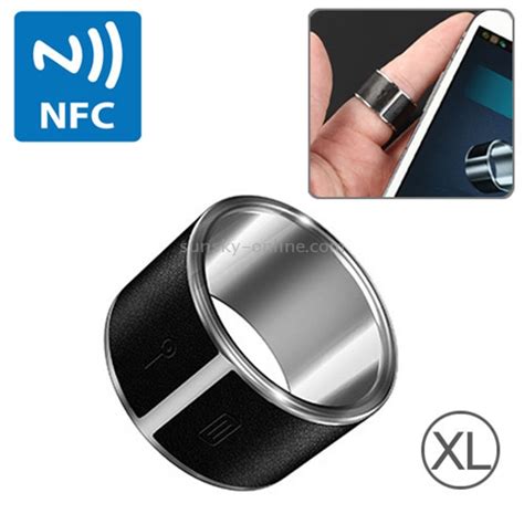 Galaring G1 스마트 링 고급 패션 방수 및 방진 Nfc 기능이있는 Android 스마트 폰에 적합 크기 Xl Id 22mm 검정