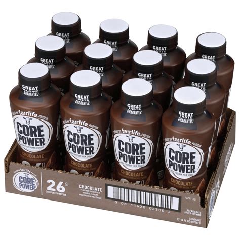 Core Power Chocolate 26g Protein Shake Fairlife Rapid Refreshment