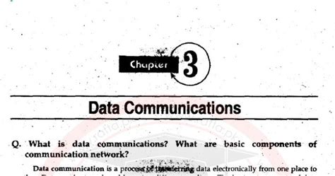 Ics Part 1 Computer Science Chapter 3 Notes Pdf 1st Year11th Class