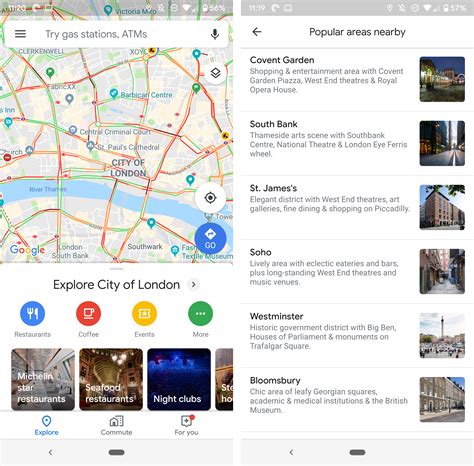 Google Maps se actualiza con una función que sugiere explorar los