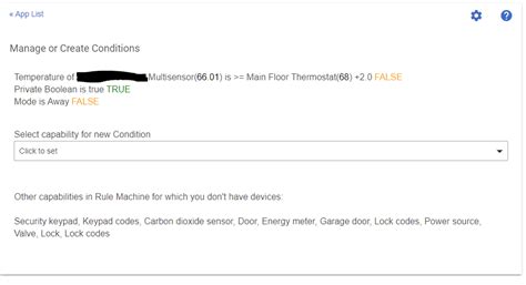 Cannot Manage Conditions In Rm 🛎️ Get Help Hubitat