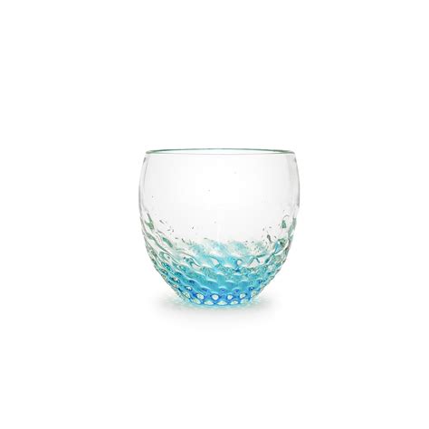 【ガラス工房ロブスト】ダイヤタルグラス 青 琉球ガラス 【琉球ガラス】と【やちむん】沖縄の器 琉球民芸センターオンライン