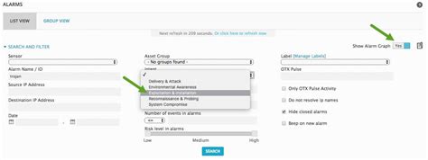 Filtering Alarms In List View With Levelblue Usm Appliance