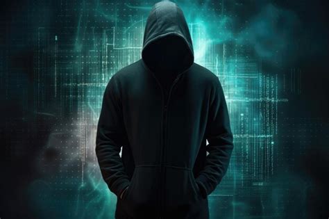 Premium Photo Dangerous Hooded Hacker Breaks Into Government Data