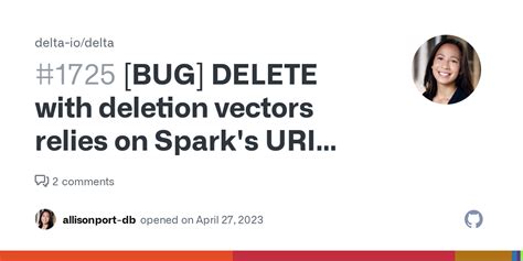 BUG DELETE With Deletion Vectors Relies On Spark S URI Encoding Behavior For Metadata File