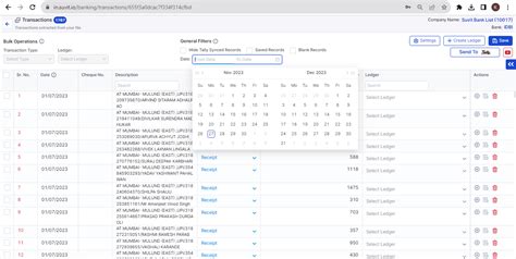 How To Work In Particular Range Of Data In Banking