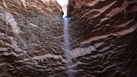 Twin Falls Waterfall At Teec Nos Pos Arizona Youtube