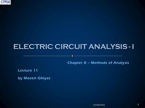 PPT ELECTRIC CIRCUIT ANALYSIS I PowerPoint Presentation Free Download ID