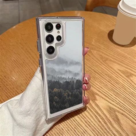 Защитен Мек Прозрачен Калъф За Телефон С Рисувана Тъмна Гора Temu Germany