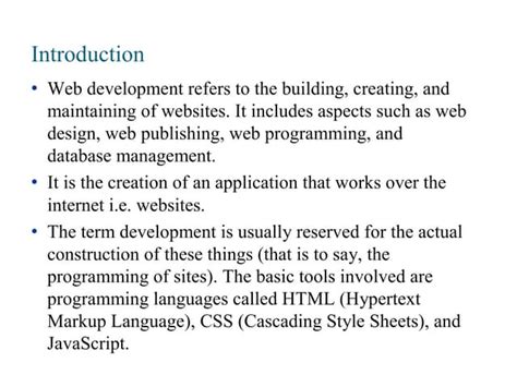 Introduction to HTML, CSS, and JavaScript for Web Development | PDF