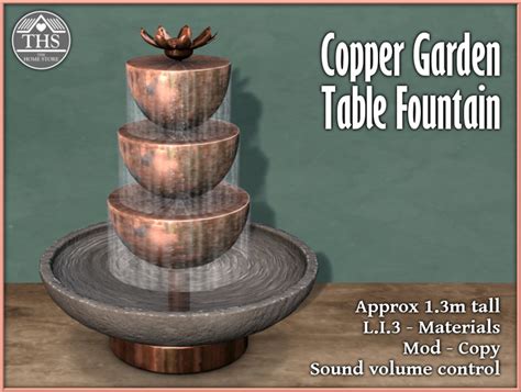 Second Life Marketplace Table Fountain