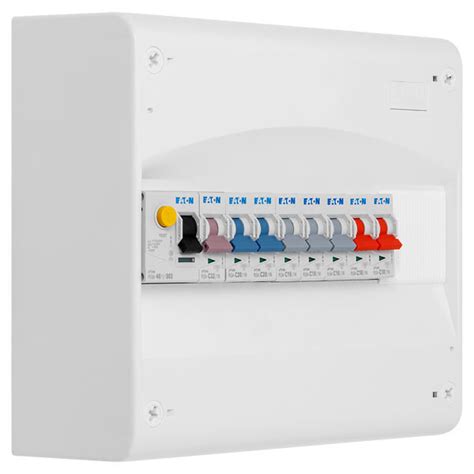 EATON- Tableau 1 rangée pré-équipé 1 inter. diff. 40A type AC + 8 ...
