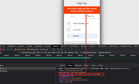 how to catch sign up error and display error with lock auth0 community