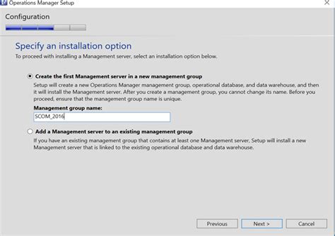 Scom 2016 Server Installation On Windows Server 2016 Why Azure
