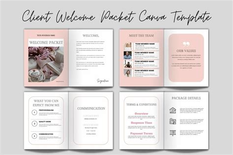 Client Welcome Packet Canva Template 2449669