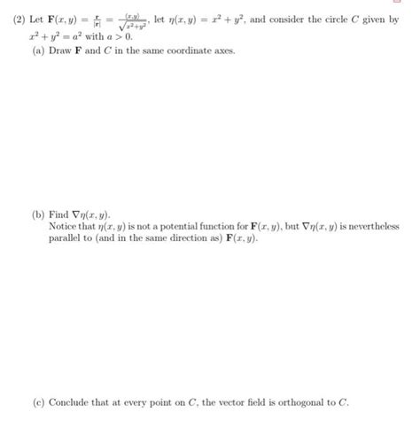 solved 2 let f x y ∣r∣r x2 y2 x y let η x y x2 y2 and