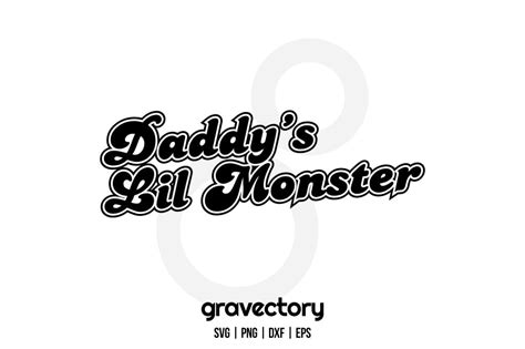 Daddys Lil Monster SVG Free - Gravectory
