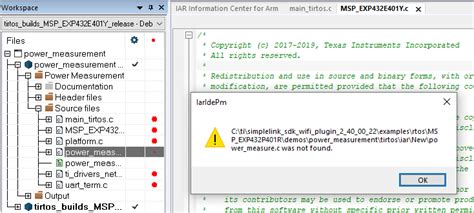 MSP E Y How To Build IAR Project Successfully MSP Low Power Microcontroller Forum MSP