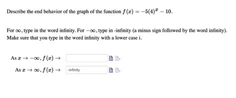 Solved Describe The End Behavior Of The Graph Of The