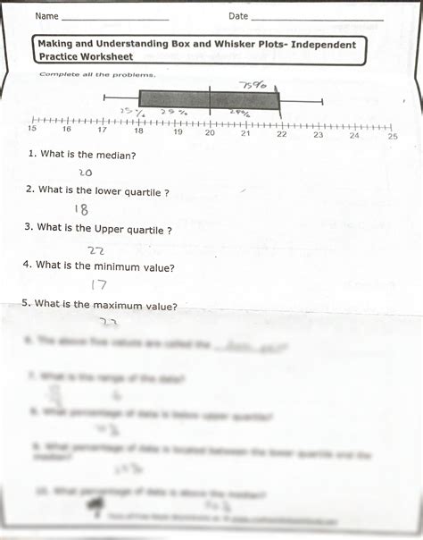 SOLUTION Making And Understanding Box And Whisker Plots Studypool