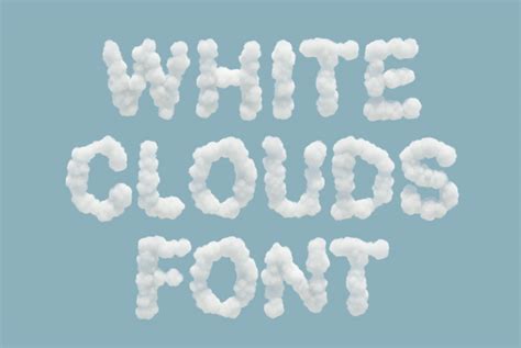 White Clouds Font Behance