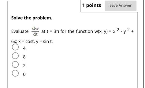 Solved Solve The Problem Find Parametric Equations For The