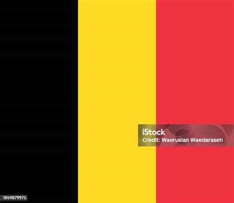 벨기에 국기 국기의 정확한 비율 종횡비 공식 색상 벡터 일러스트 레이 션 Eps10 Capital Region에 대한 스톡 벡터 아트 및 기타 이미지 Capital
