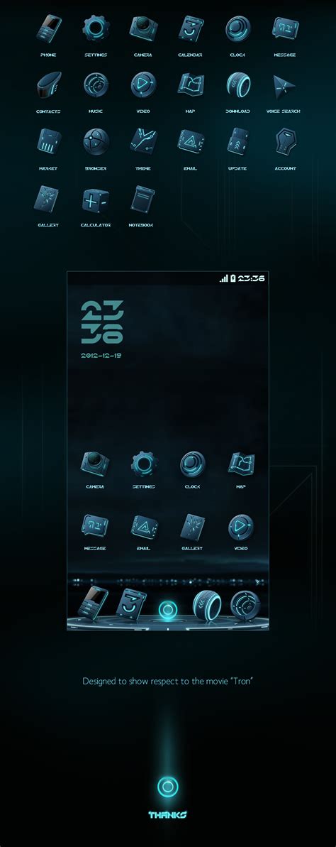 Tron Mobile Ui On Behance Tron Mobile Ui On Behance