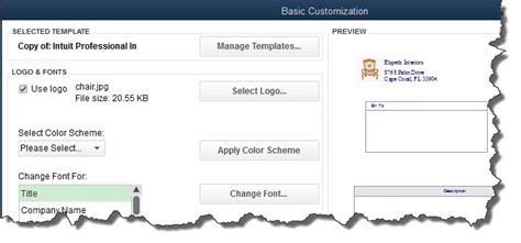 customize quickbooks forms for a more professional image penny smart girl