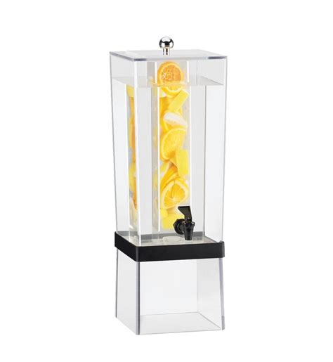 3 Gallon Silver Econo Beverage Dispenser With Infusion Chamber Cal Mil