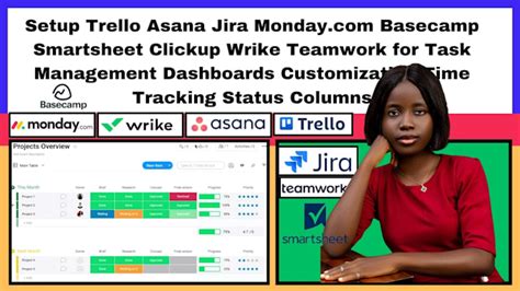 Trello Asana Jira Montag Basecamp Smartsheet Clickup Wrike Teamwork Aufgabe Einrichten