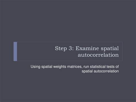 Ppt Spatial Autocorrelation And Spatial Regression Powerpoint Presentation Id519070