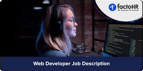 Web Developer Job Description Template And Sample Factohr