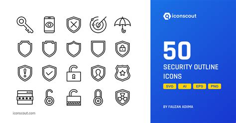 Download Security Outline Icon Pack Available In Svg Png Icon Fonts
