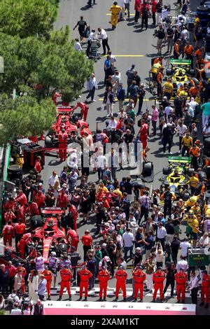 Monaco 26th May 2024 Starting Grid Illustration During The Formula