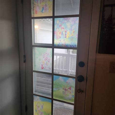 Customized European Style Stained Glass Window Sticker Electrostatic