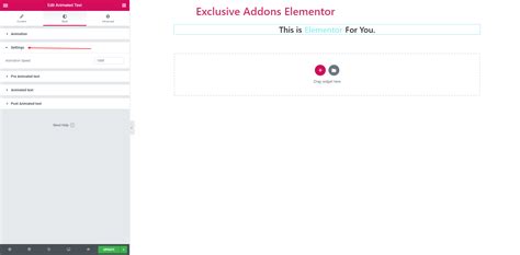 How To Configure And Style Animated Text Widget With Elementor Exclusive Addons