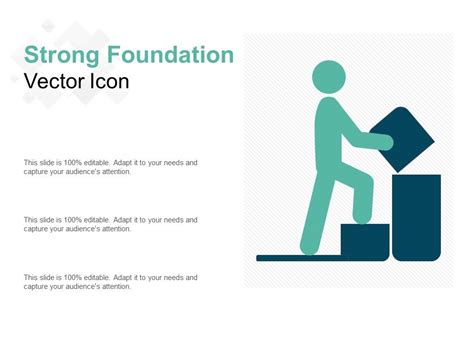 Strong Foundation Vector Icon Ppt Powerpoint Presentation Icon Graphics Example
