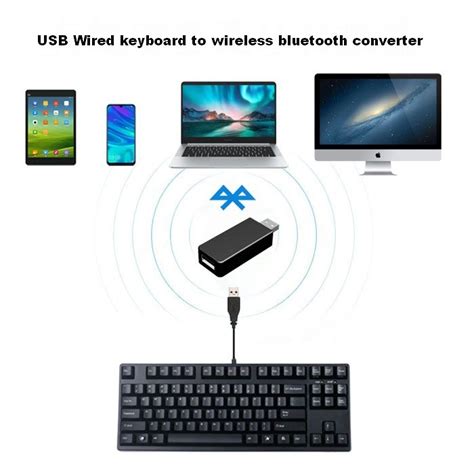 【hot Demand】 Usb Keyboard Bluetooth 53 Converter Wired Keyboard To