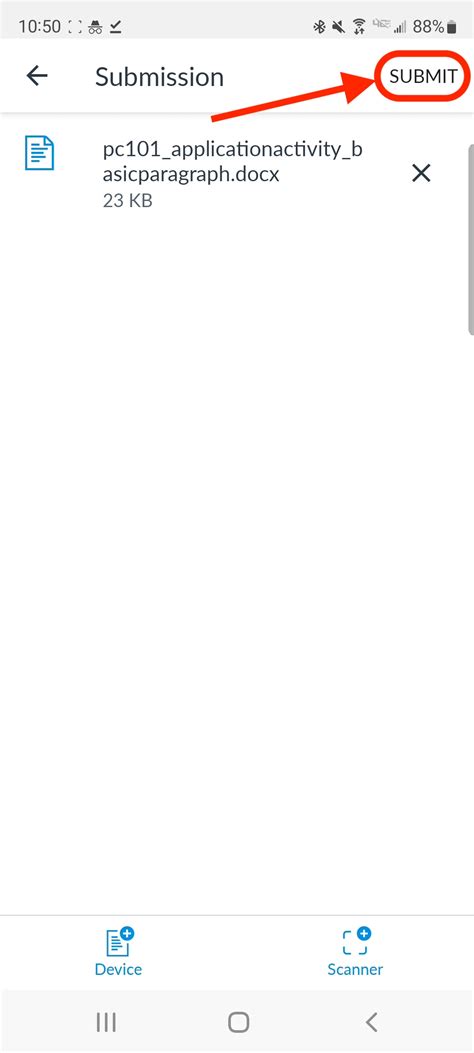 Manage And Submit Assignments Using An Android Device